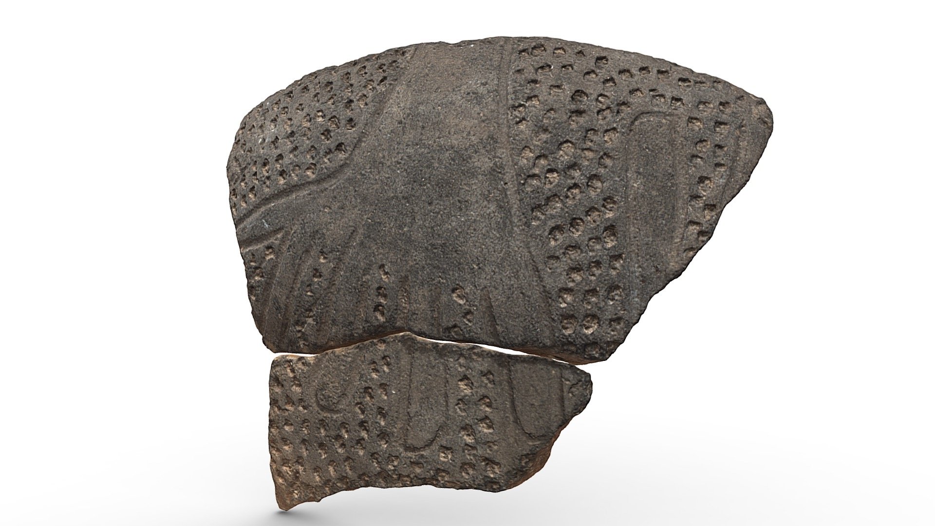 Safety Harbor Incised Ceramic Sherd - 3D model by University of South ...