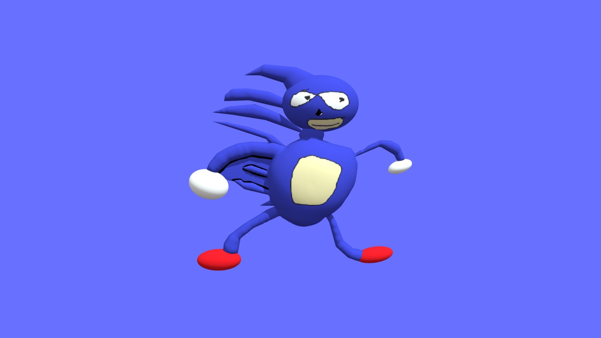 Sanic - 3D model by BaldiBaldimore (@BaldiBaldimoreBasics) [b0c052e ...