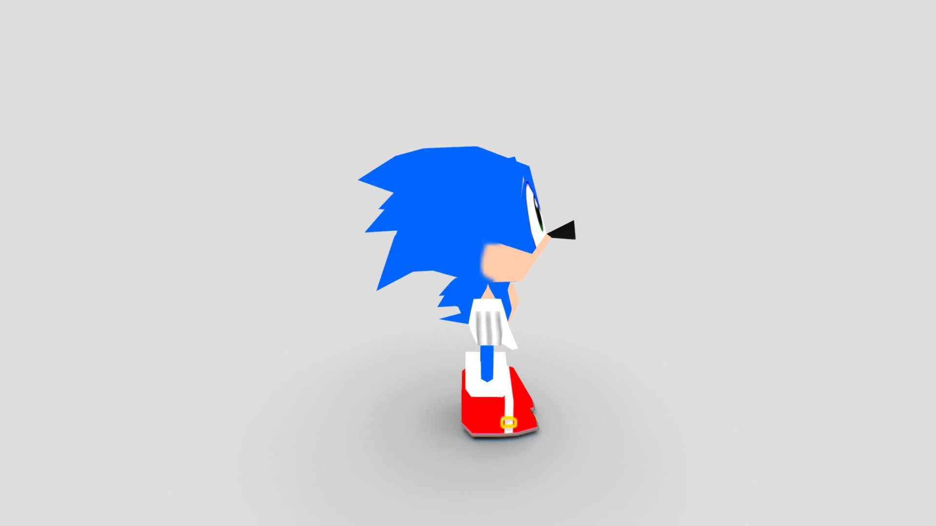 SONIC - Download Free 3D model by vale 3d models low poly (@solowotanks ...