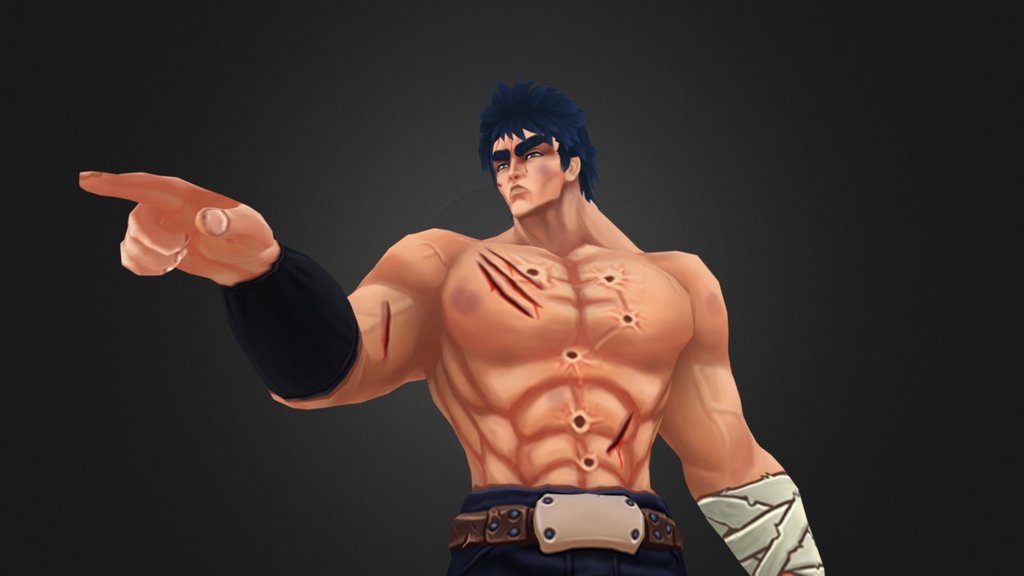 Hokuto no Ken Fan Art - 3D model by livio3d [b0c19c0] - Sketchfab
