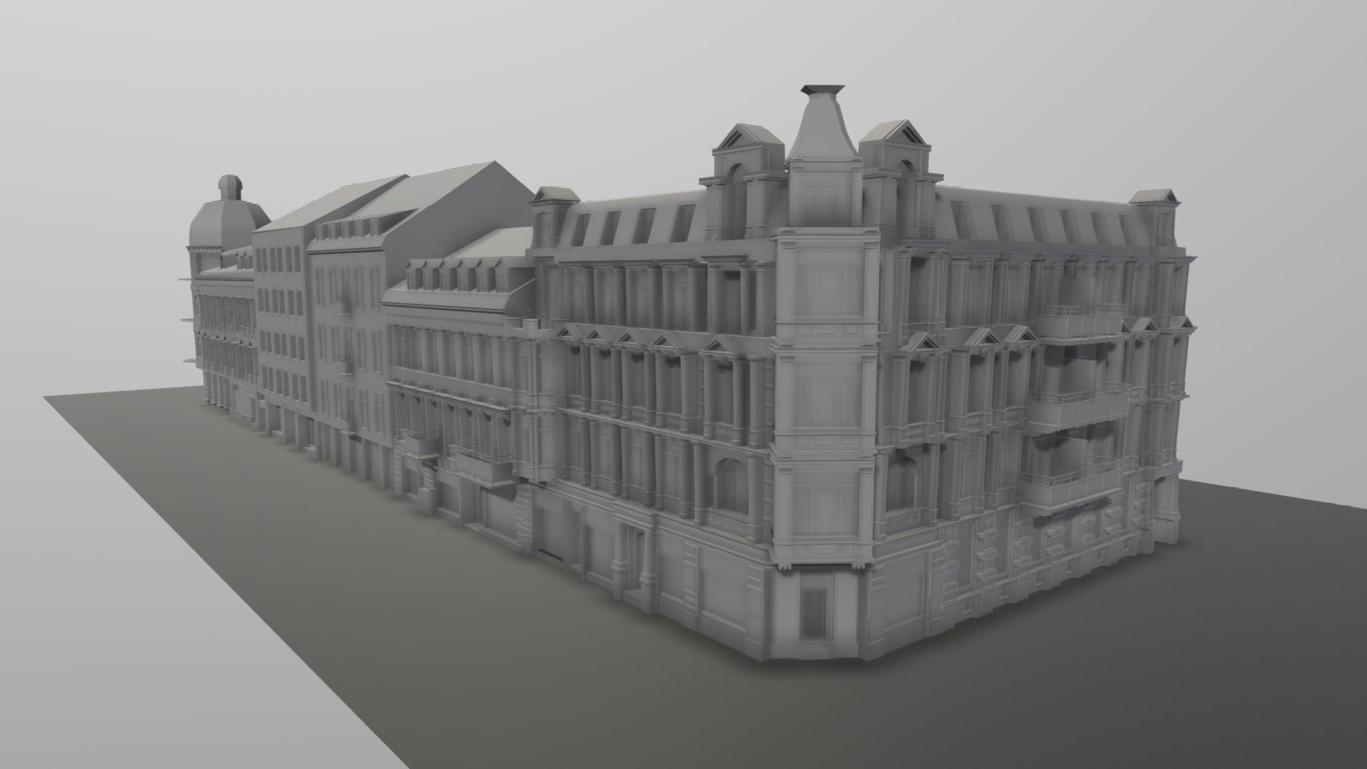 Realistic City Building - Järnvägsgatan, Hbg - Download Free 3D model ...