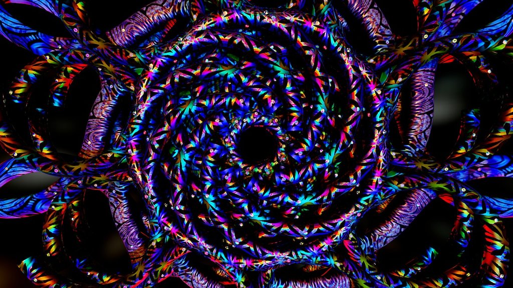 Psychedelic Mandala with beat - Download Free 3D model by Miguelangelo ...
