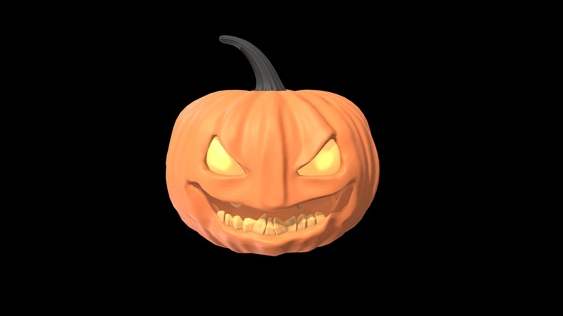 Pumpkin halloween game prepared engine model PBR - 3D model by ...