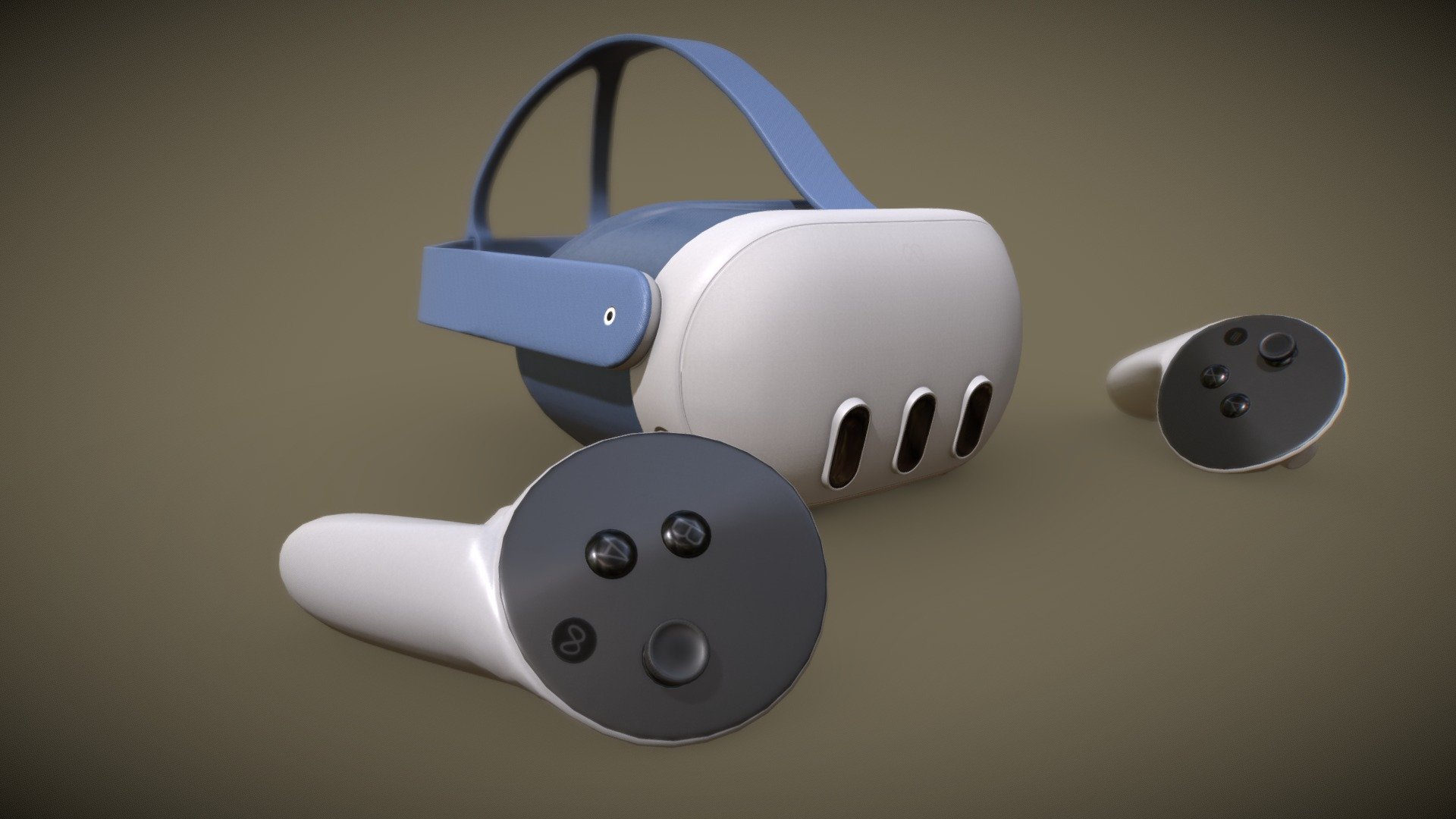 Meta Quest 3 Blue - Buy Royalty Free 3D model by Costi Enrico ...