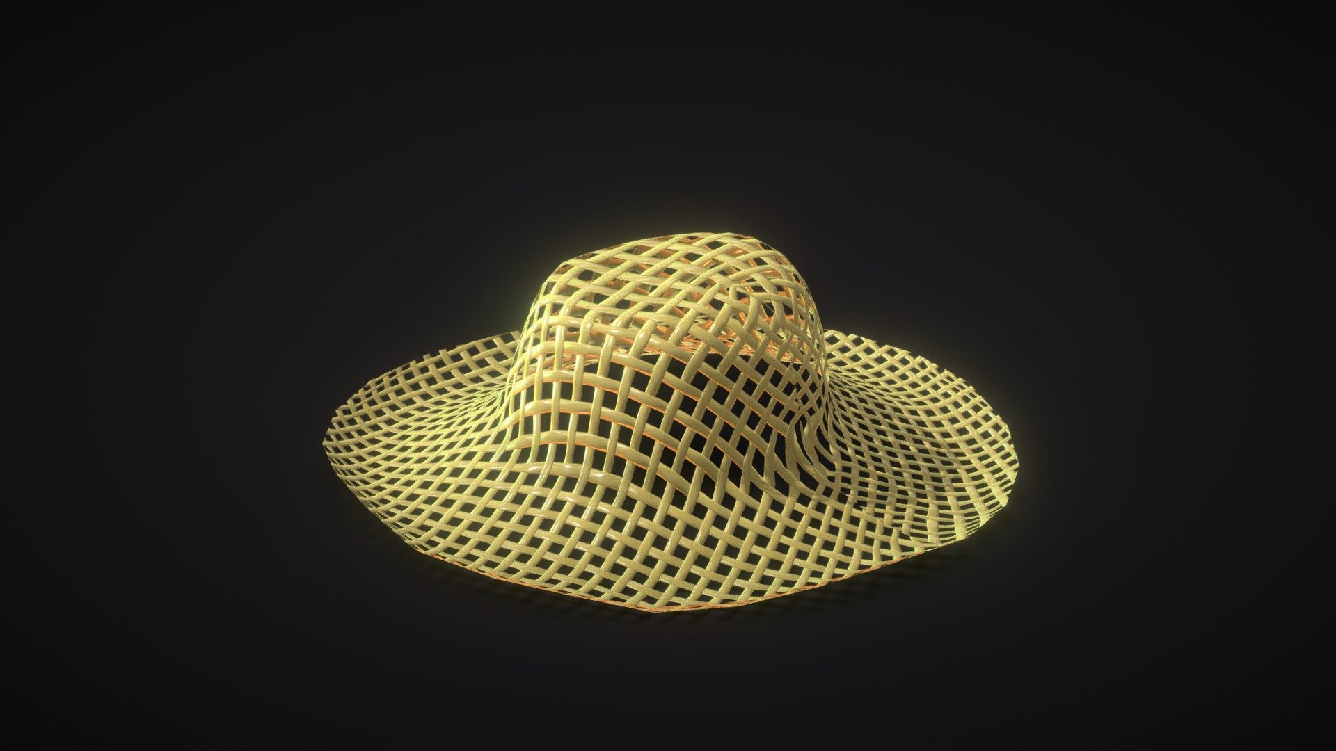 Straw hat - Buy Royalty Free 3D model by tkkjee [b0c5e8a] - Sketchfab Store