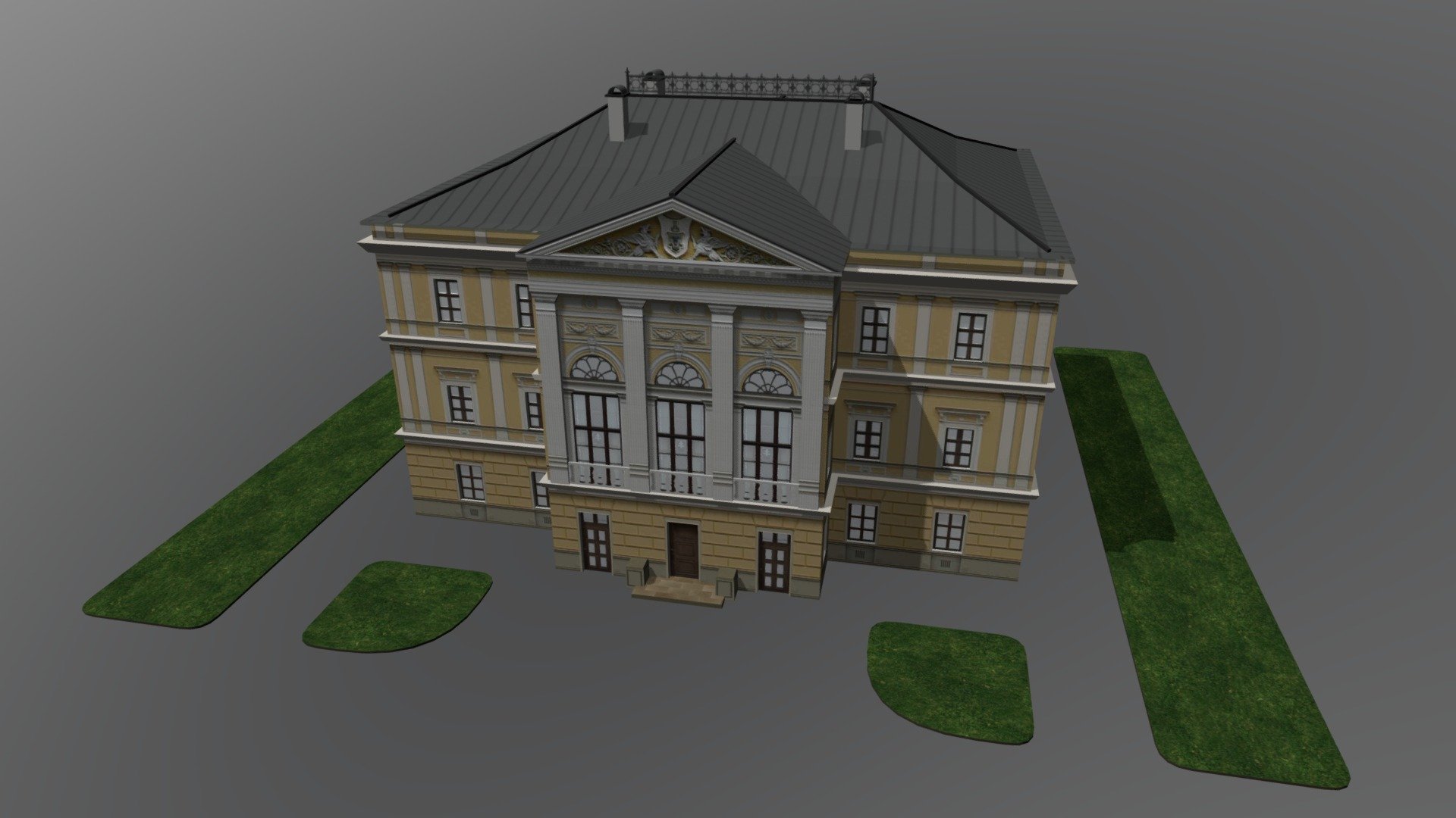 Town Hall - 3D model by Tomas13TO [b0c645b] - Sketchfab