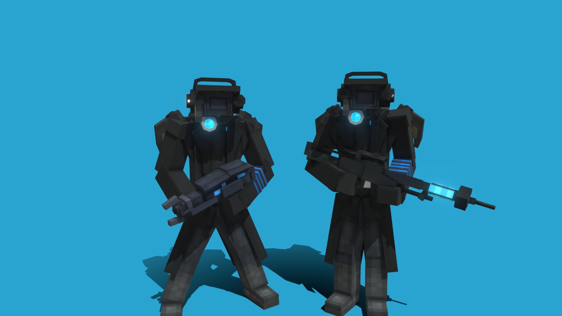 Sniper and Plasma Blaster Cameraman - Download Free 3D model by Mr ...