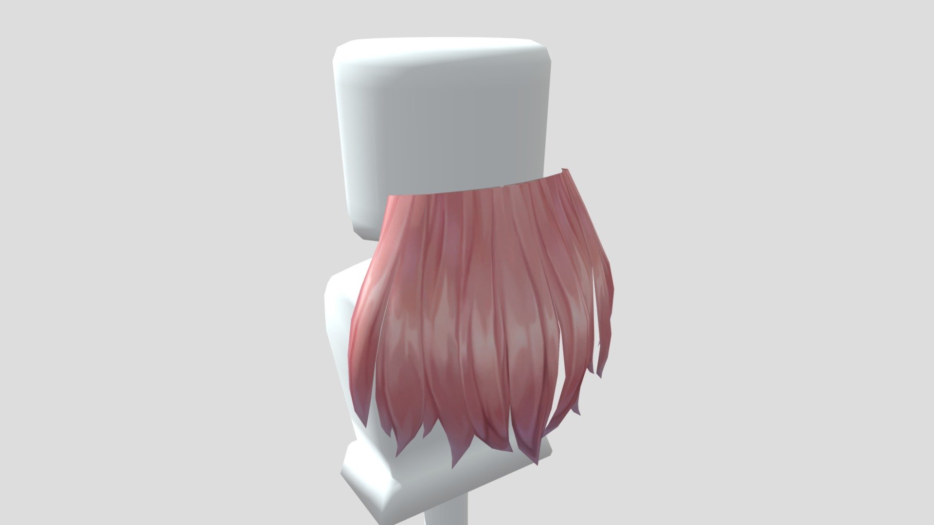 Extension De Cheveux Roblox (Rose) - Download Free 3D model by Ace-Jane ...