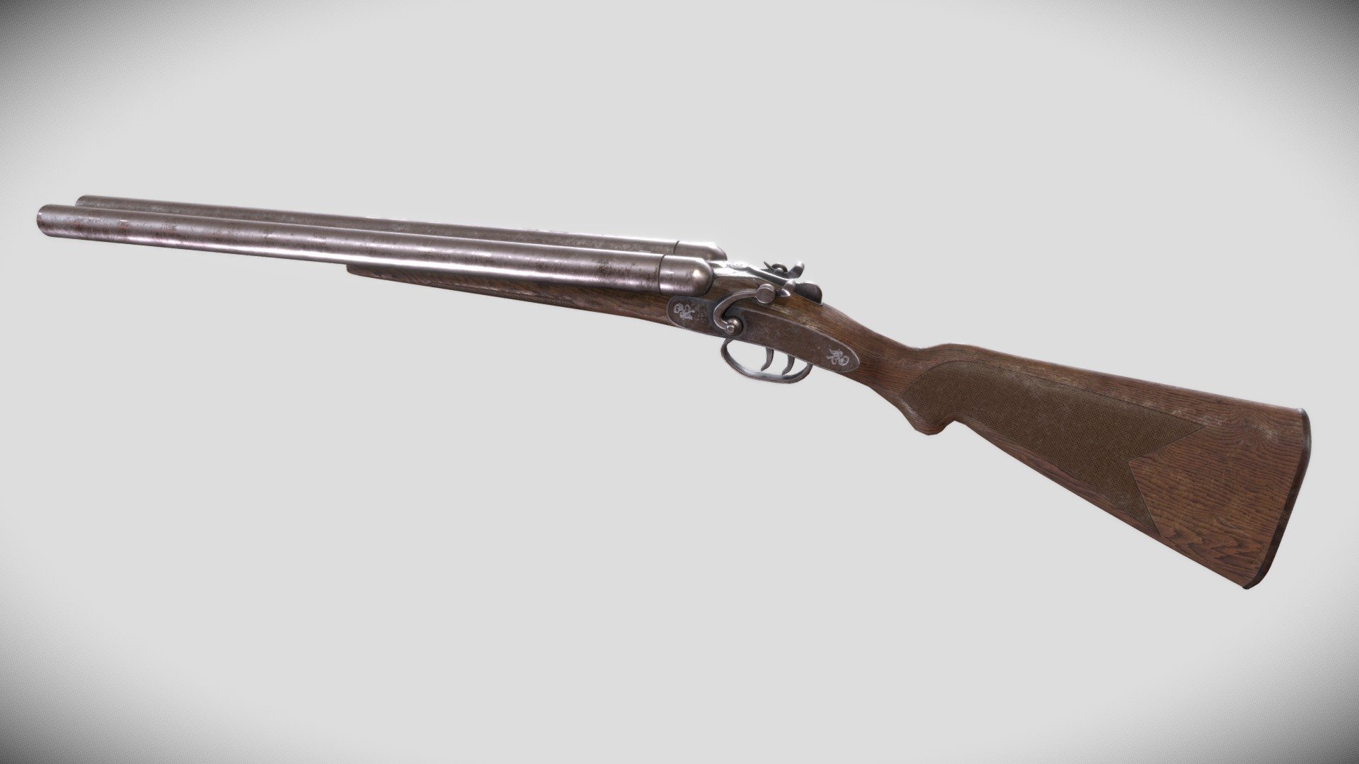 Double Barrel Coach Gun - Download Free 3D model by CillianxCorr ...