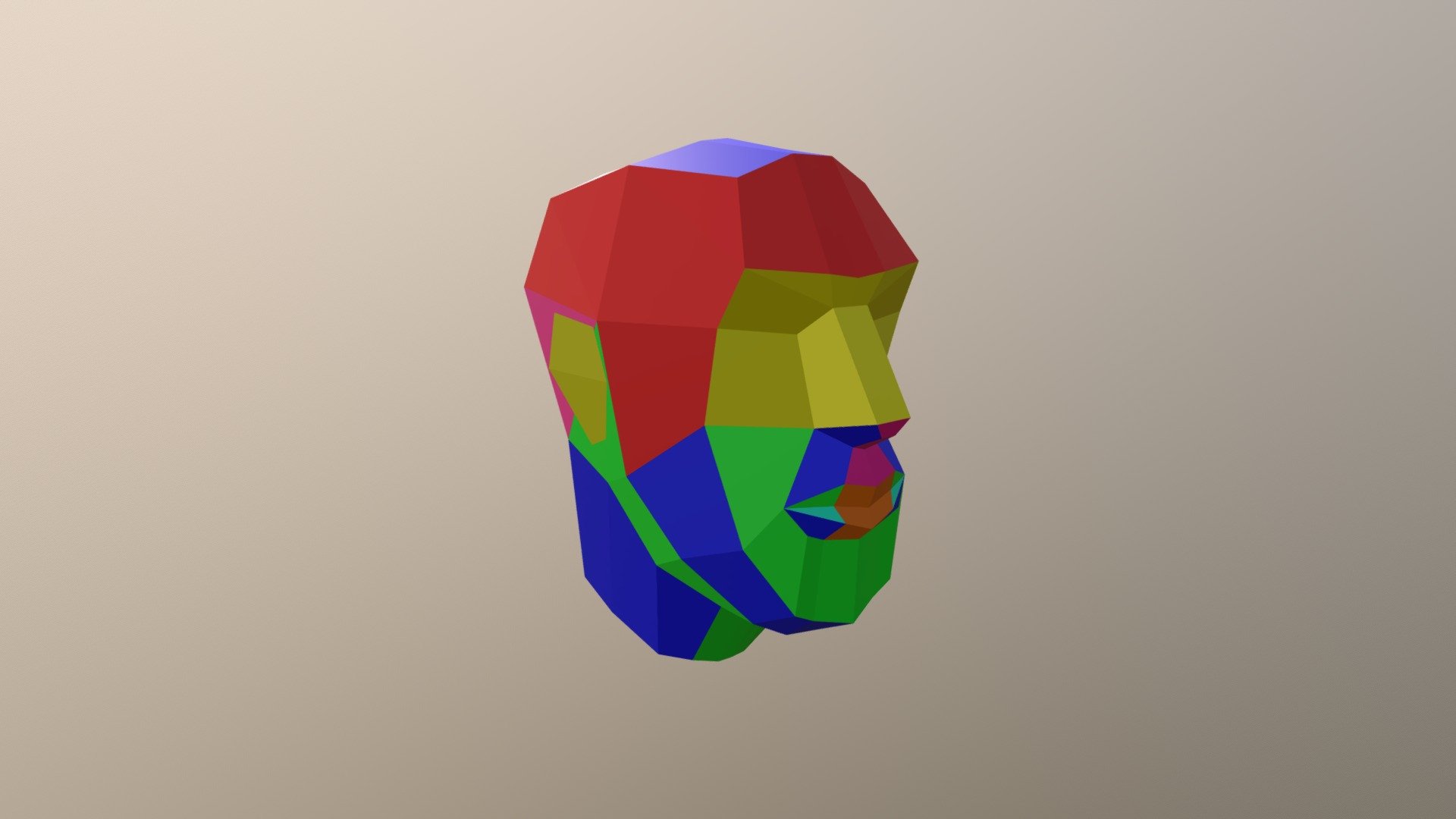 Human Head Lowpoly - 3D model by LuGo (@LucASGF) [b0ca97c] - Sketchfab