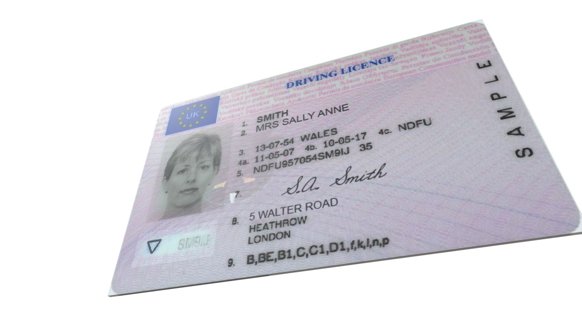 Uk Driving Licence - Download Free 3D model by wpswps [b0cb9f7] - Sketchfab