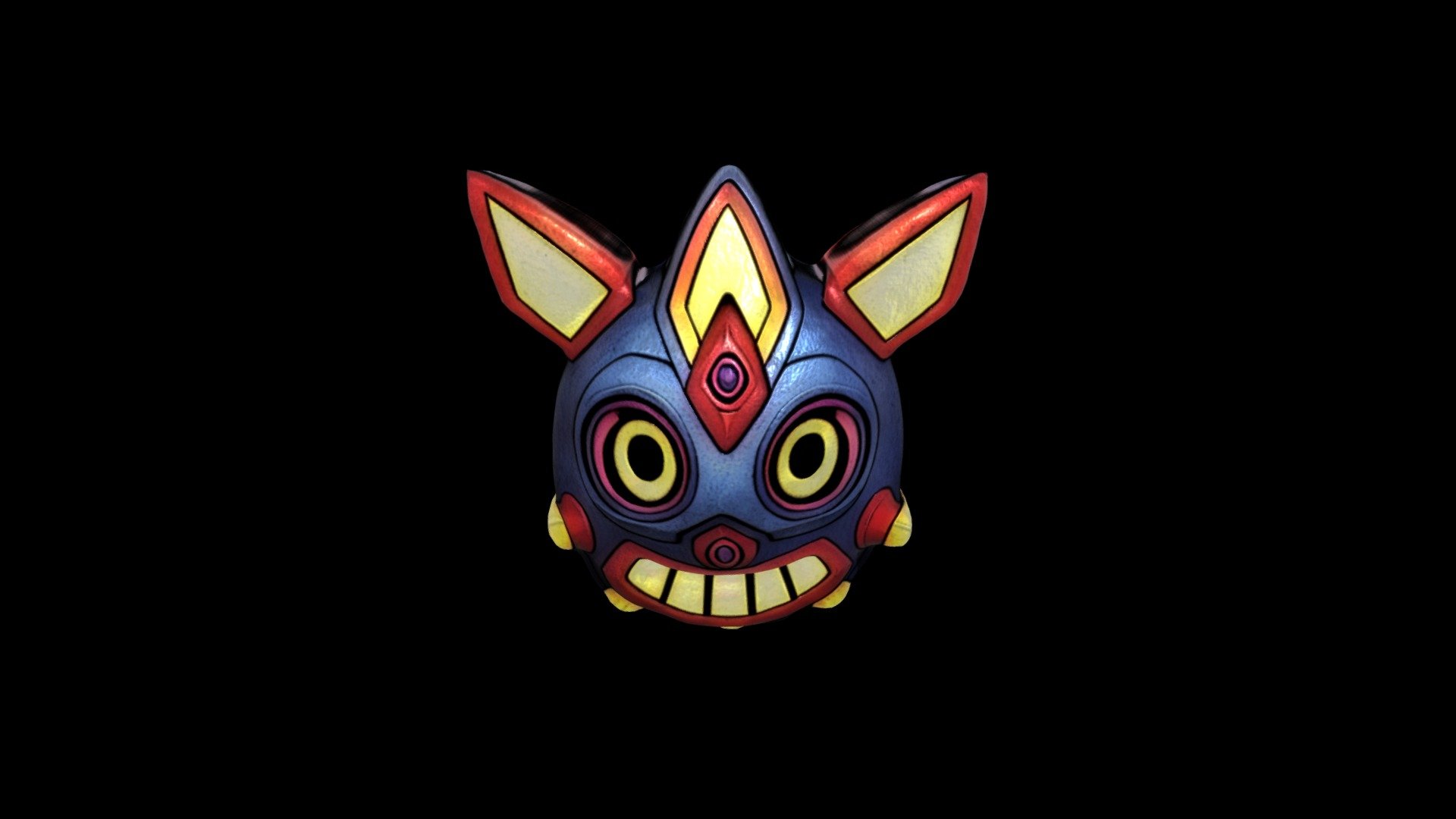 Happy Mask 55 - Download Free 3D model by klrxyz [b0cd944] - Sketchfab