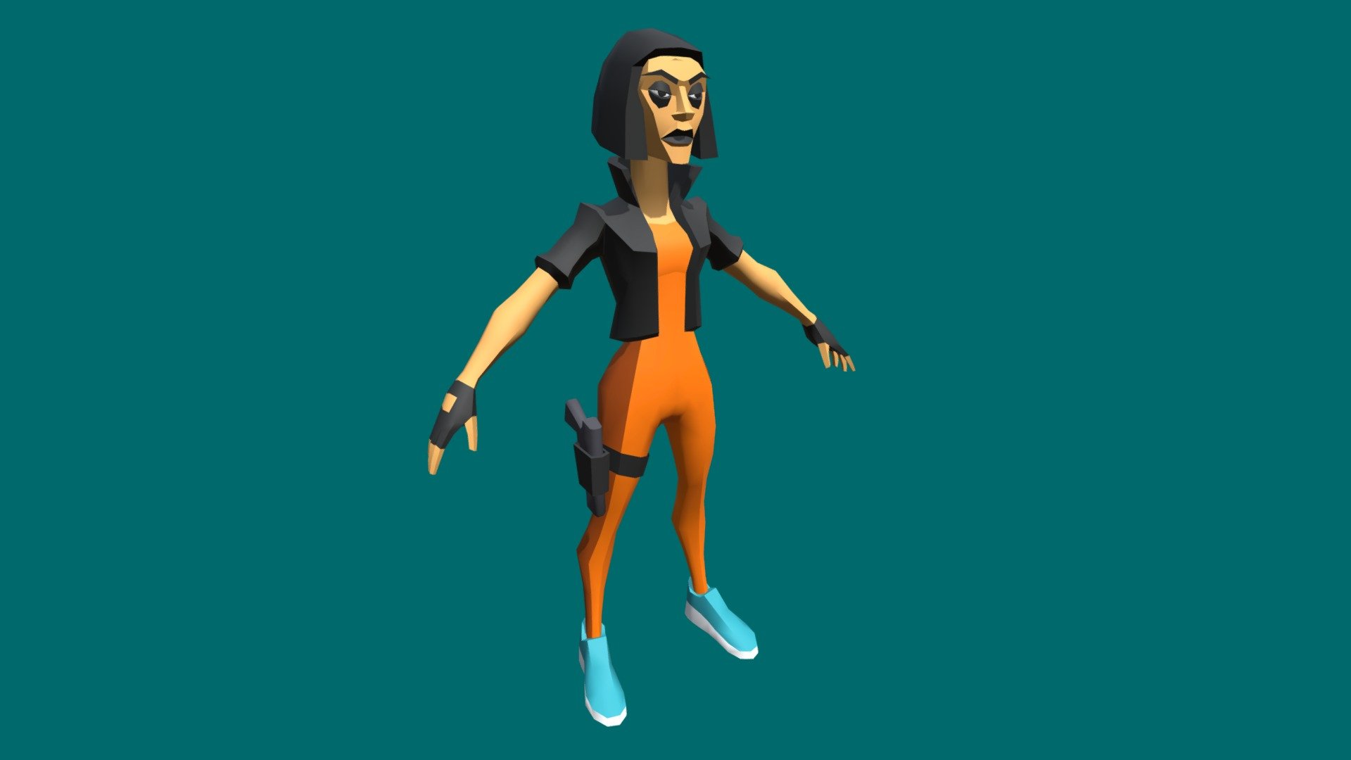 Yakuza girl - 3D model by ilyaballz [b0ce041] - Sketchfab