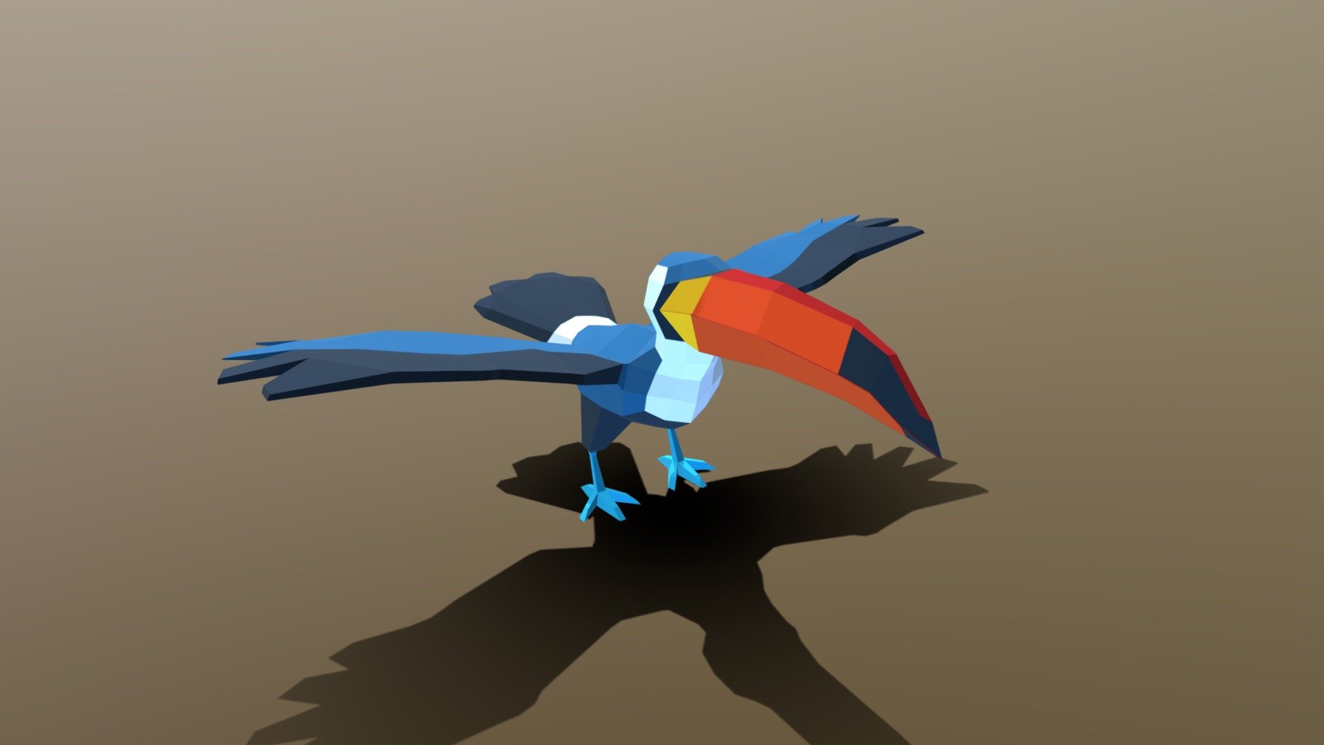Low Poly Toucan - 3D model by amydovahkiin [b0ce366] - Sketchfab
