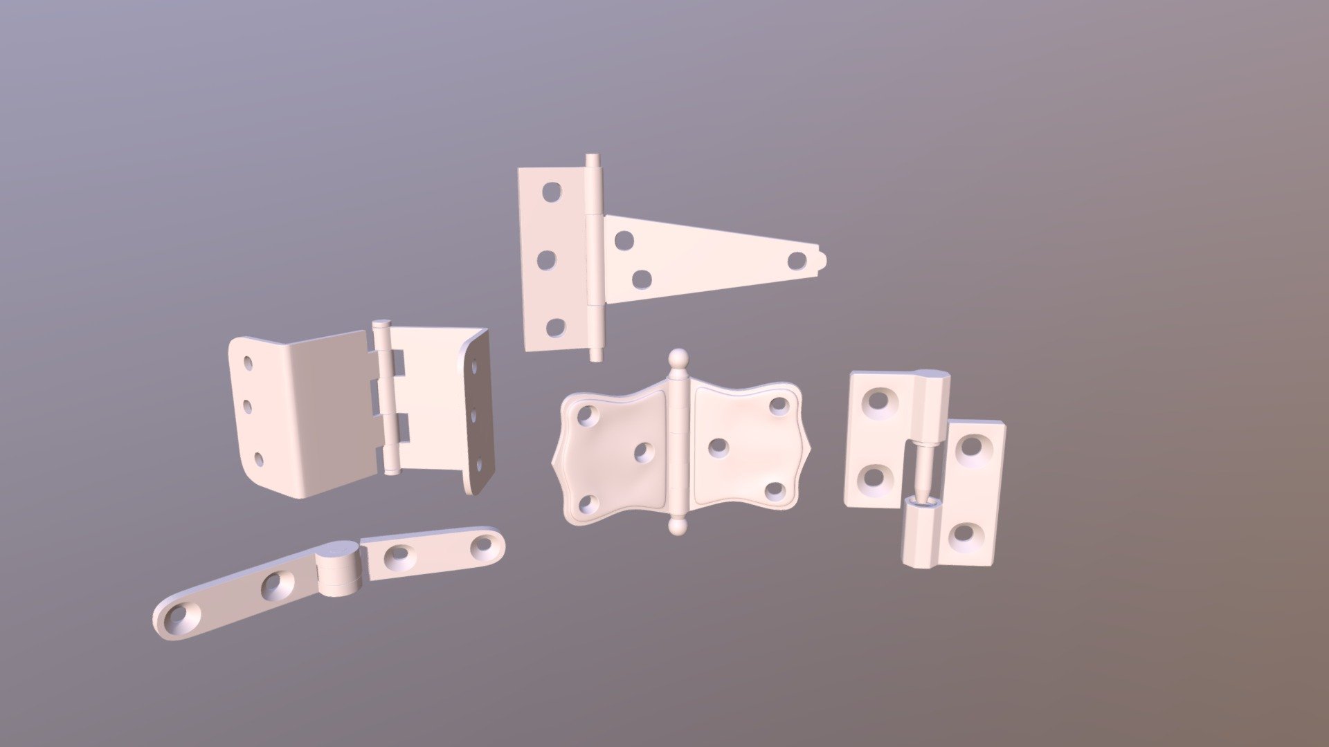 5 hinges - 3D model by rfeck1187 [b0ce73e] - Sketchfab