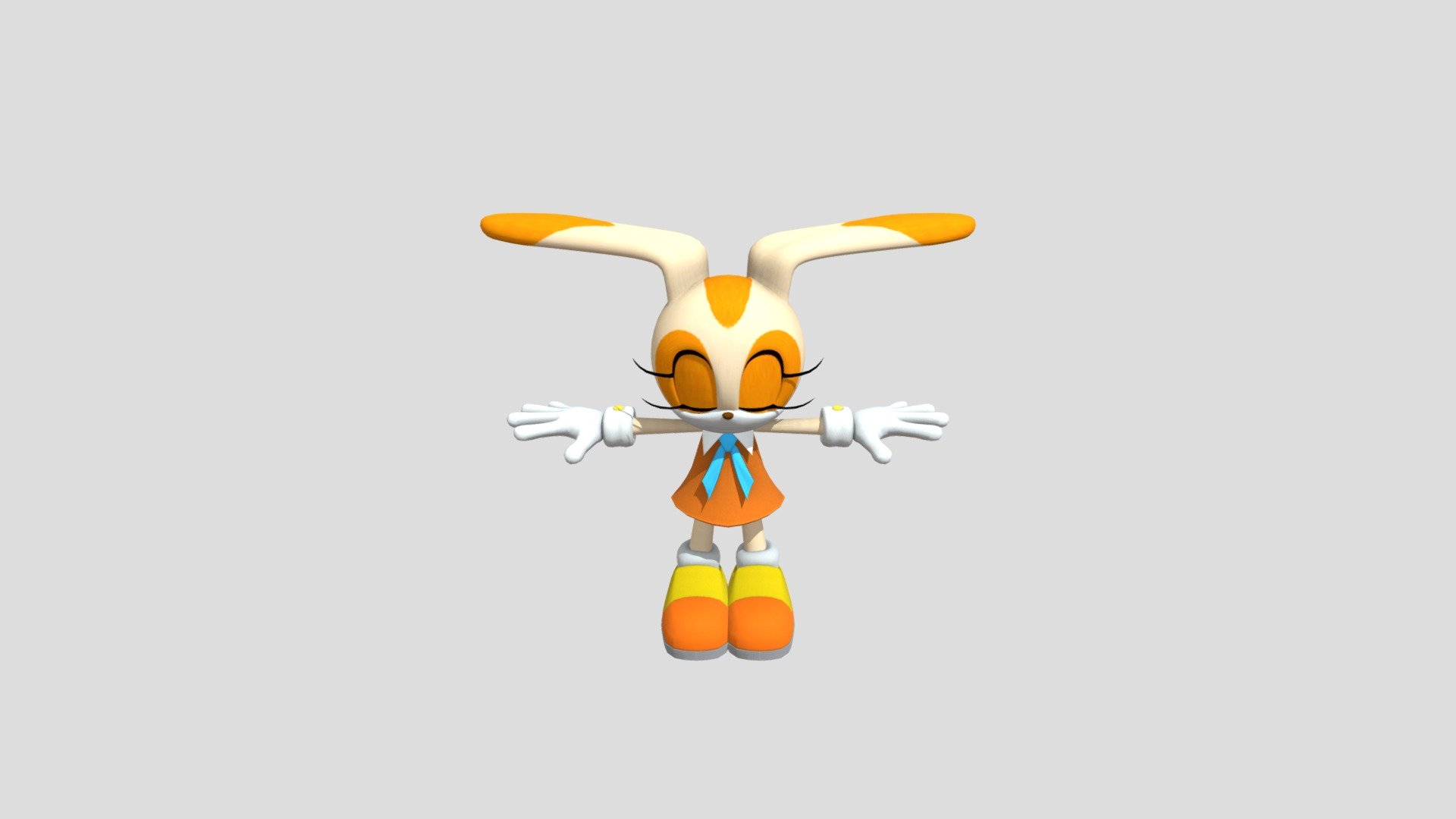 Cream the rabbit from Sonic The Hedgehog - Download Free 3D model by ...