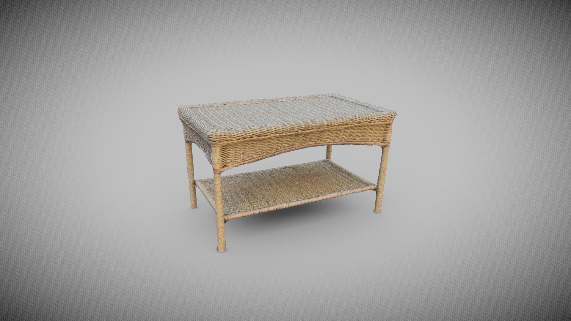 Wicker outdoor table - Buy Royalty Free 3D model by joshopel [b0d6607 ...