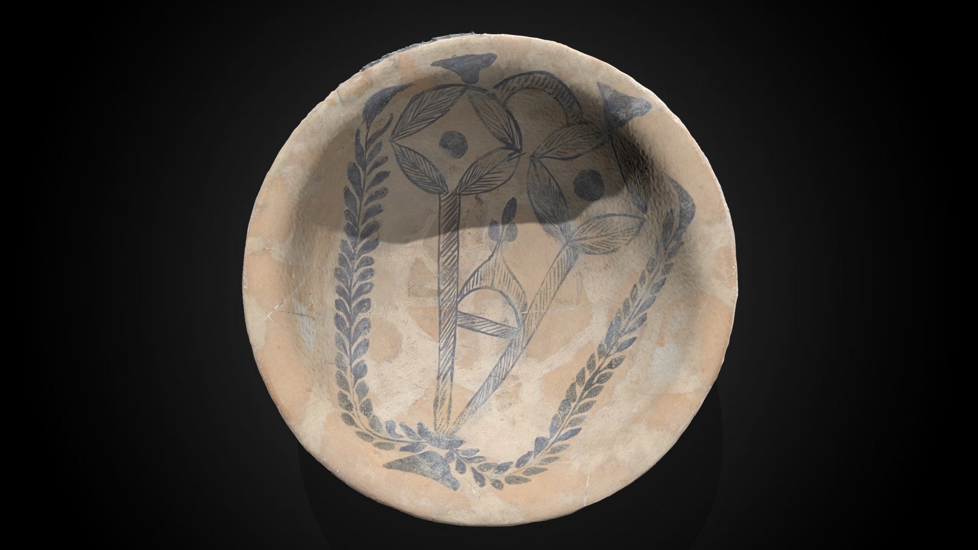 Bowl with Abstract Geometric Design, 9th-10th C - Download Free 3D ...