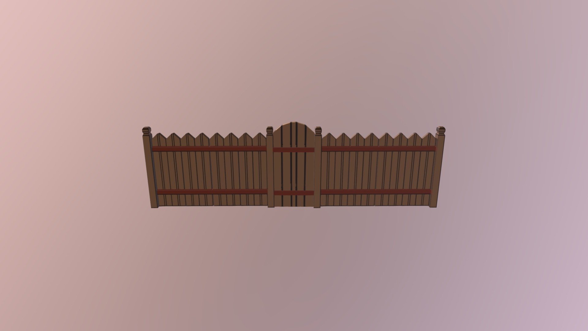 Fence - 3D model by Rabecca (@Rabrocha) [b0d97a3] - Sketchfab