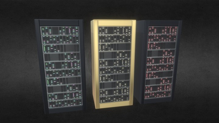 Server-rack 3D models - Sketchfab