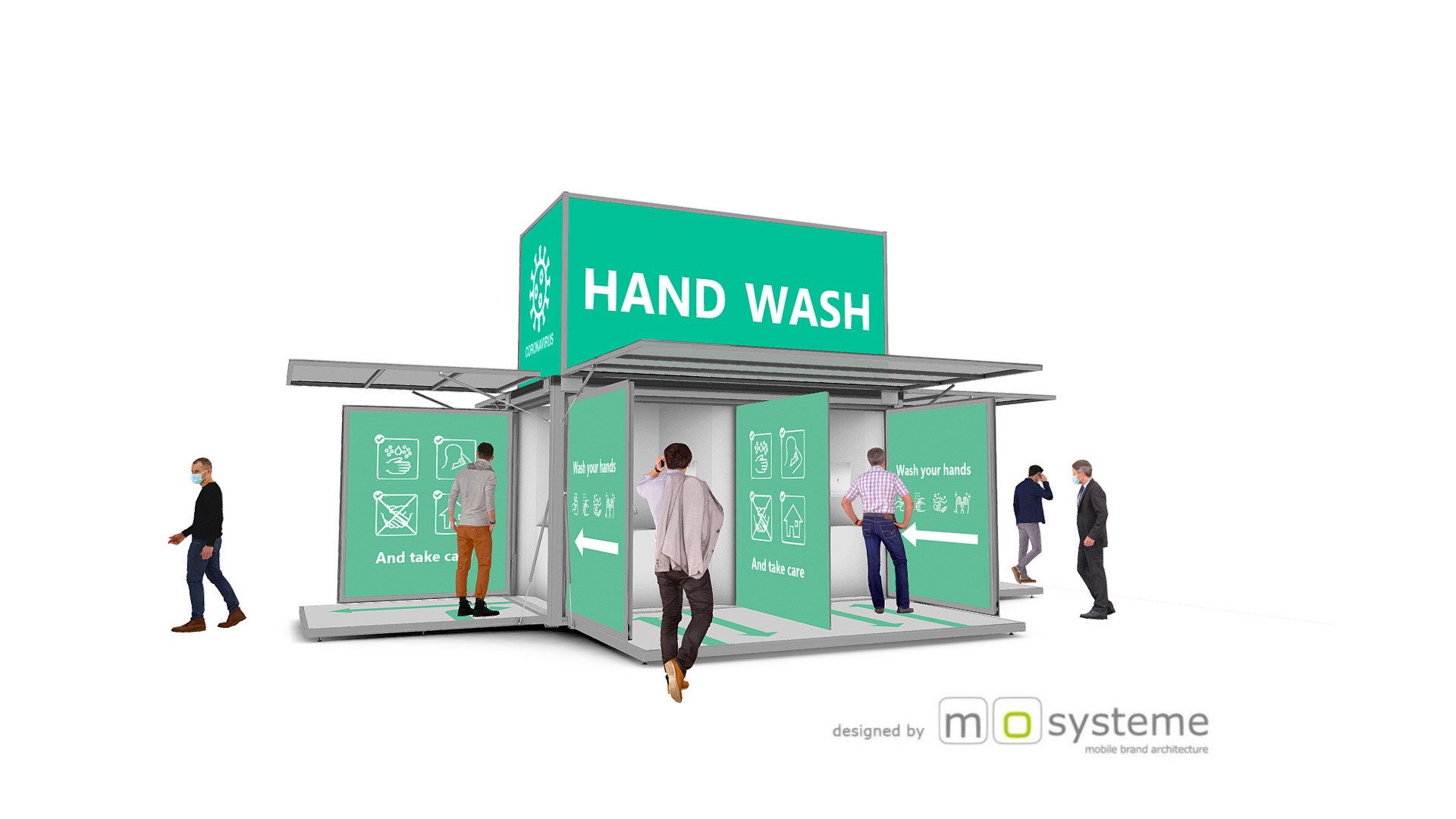 Hand wash station X-shape - 3D model by mo-systeme (@mosysteme ...