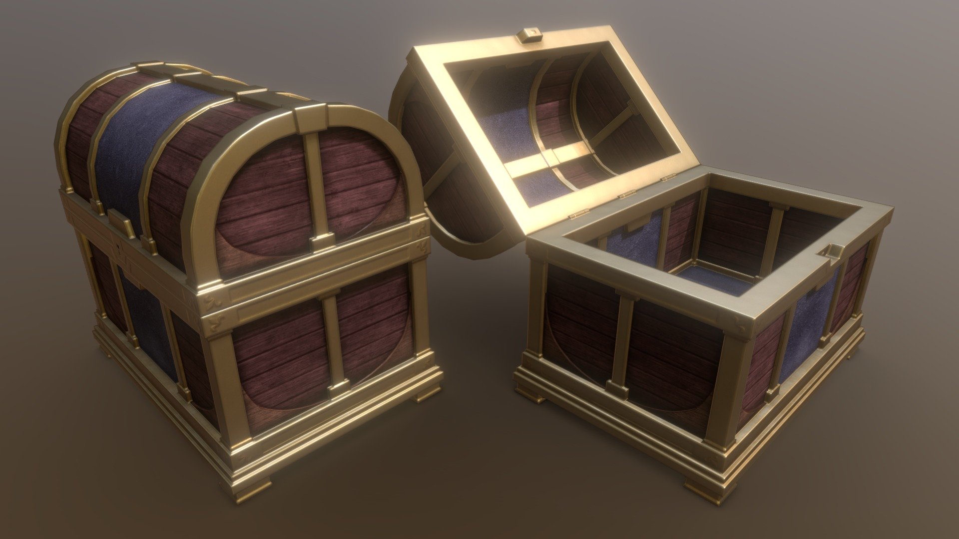 Gold Chest - 3D model by Arigasoft [b0deb55] - Sketchfab