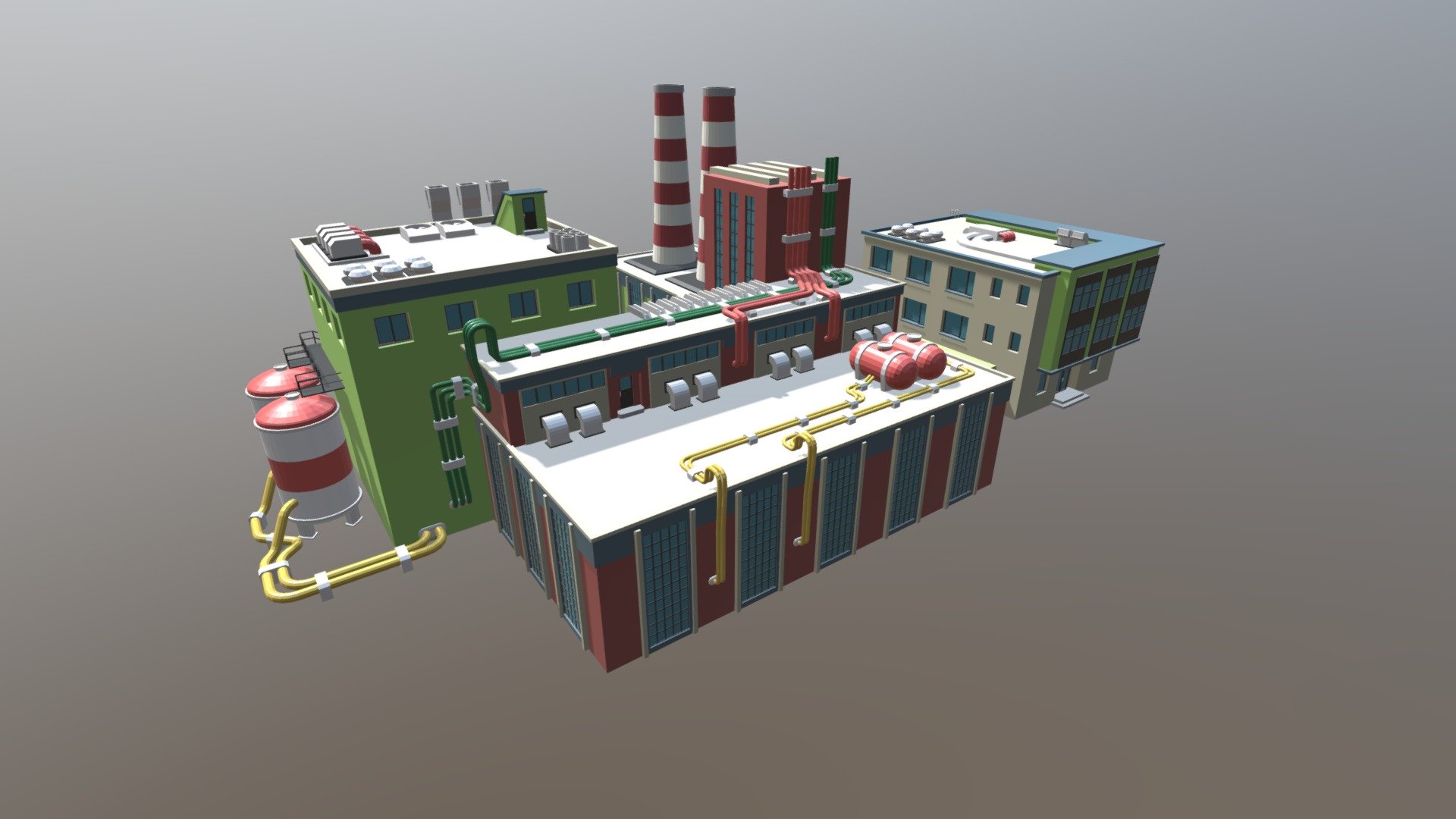 Factory - Buy Royalty Free 3D model by Artist286b [b0e0d51] - Sketchfab ...