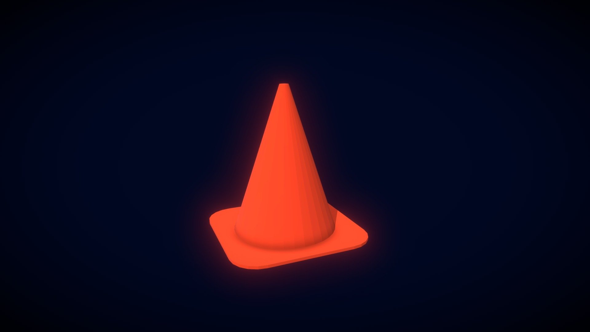 LowPoly Red Road Cone - Low Poly Free ! - Download Free 3D model by ...
