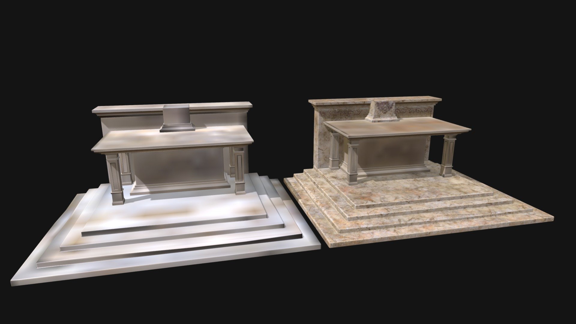 Carved Marble Altar - Buy Royalty Free 3D model by Clockwork Creations ...