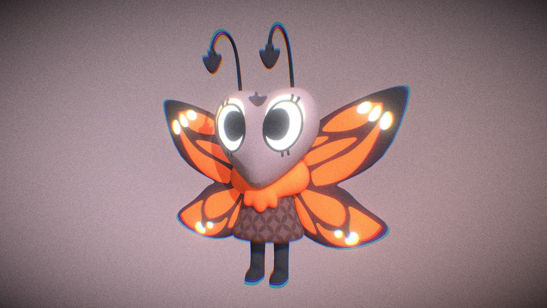 Vivid Monarch Flutter - Dandy's World - Download Free 3D model by ...