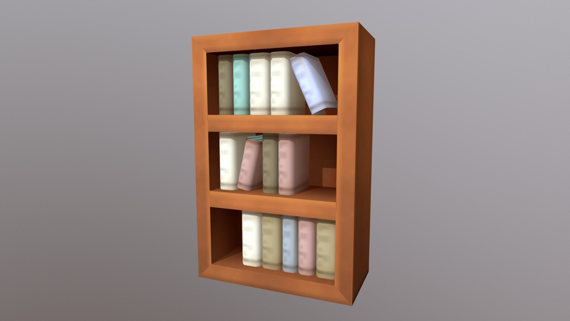 Bookshelf - 3D model by SmileBoom_SGB [b0e9fcf] - Sketchfab