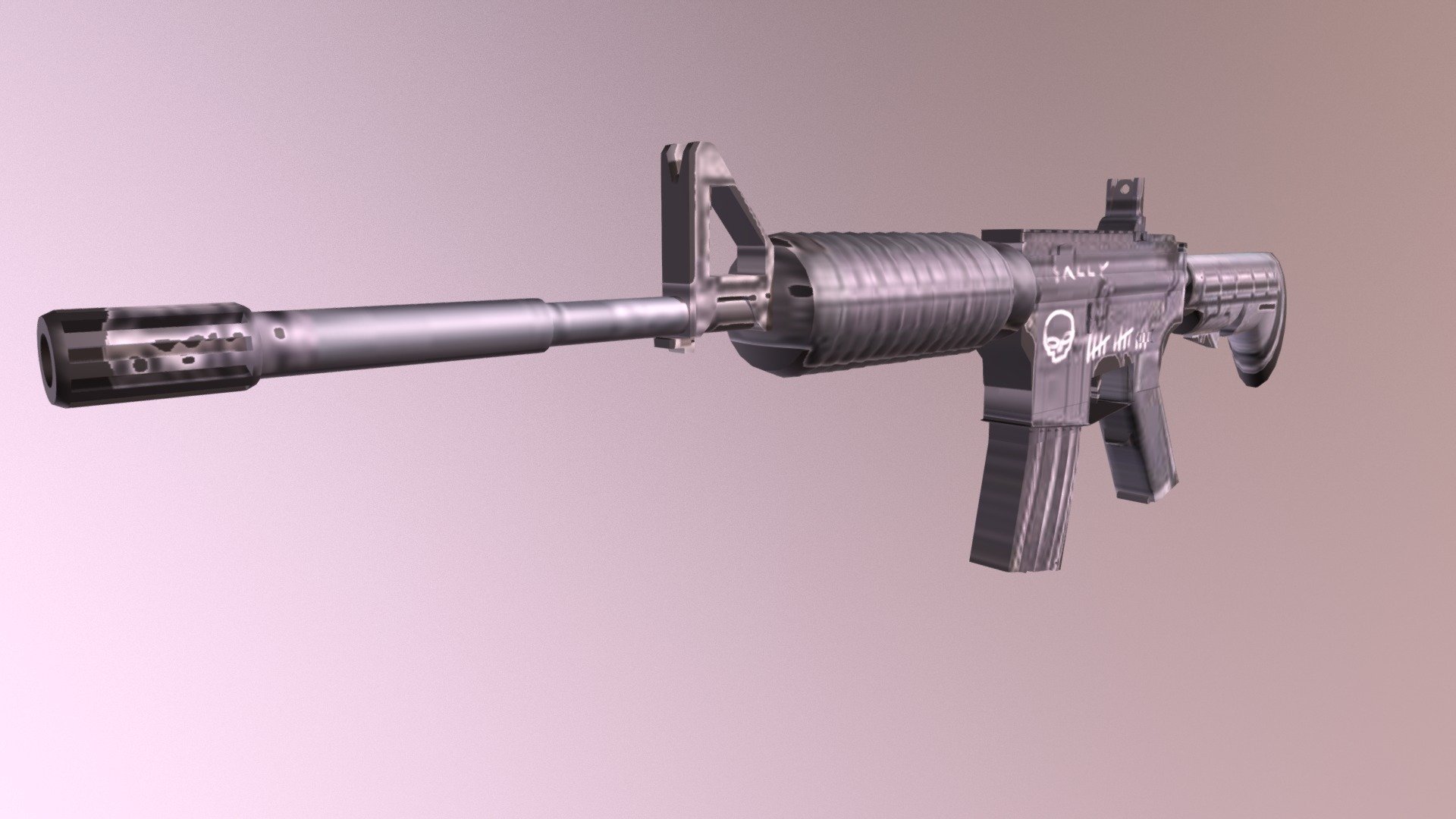 "Sally" (M4) (Low-Res Texture) - 3D model by Harri Jones (@HarriJones23 ...