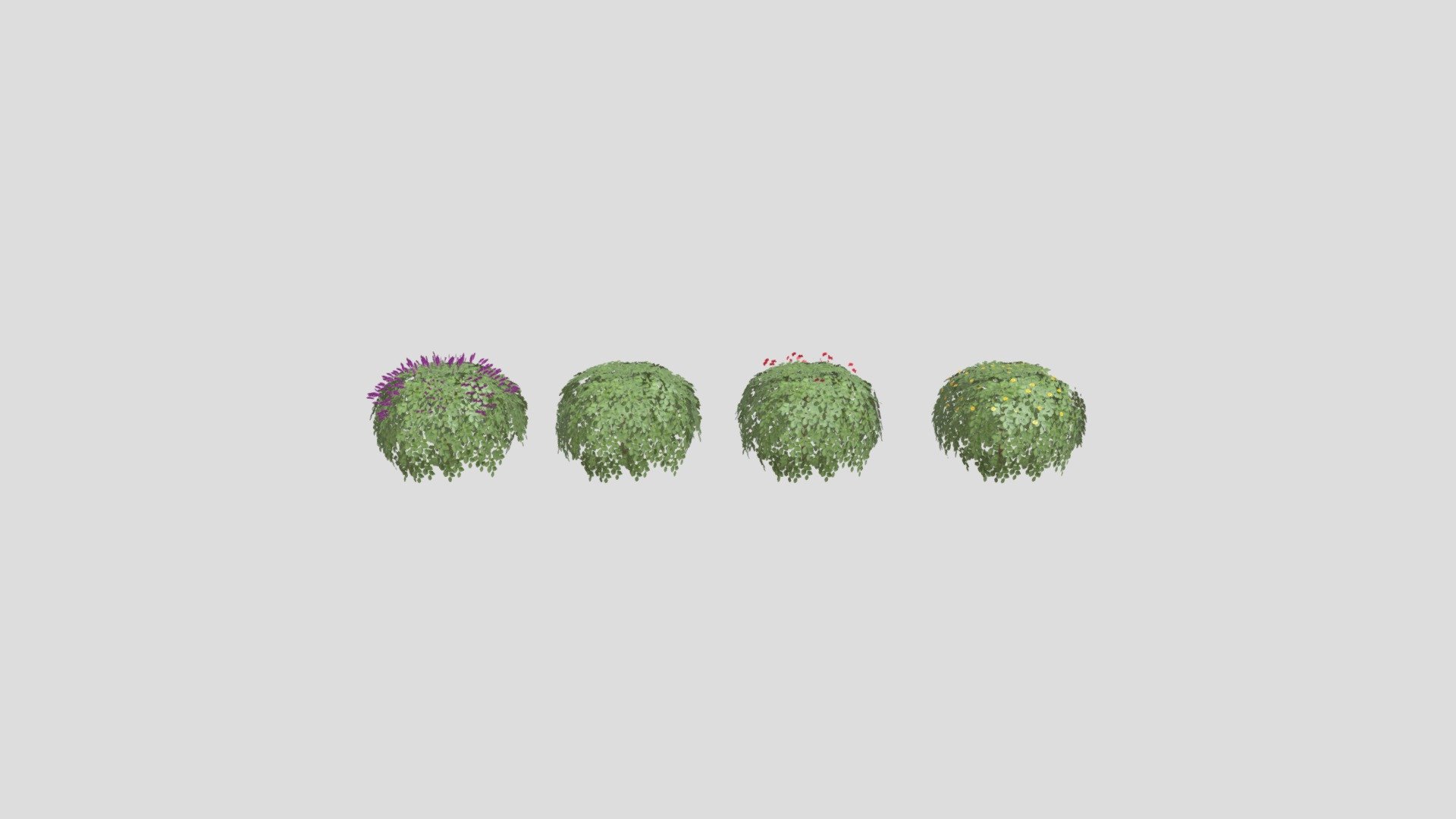 Bushes - 3D model by iansilvadaher [b0f1833] - Sketchfab