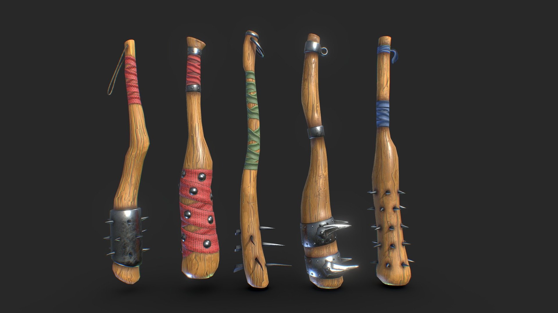 Nailed Scrap Bats - Download Free 3D model by MohJeha (@mohjeha ...
