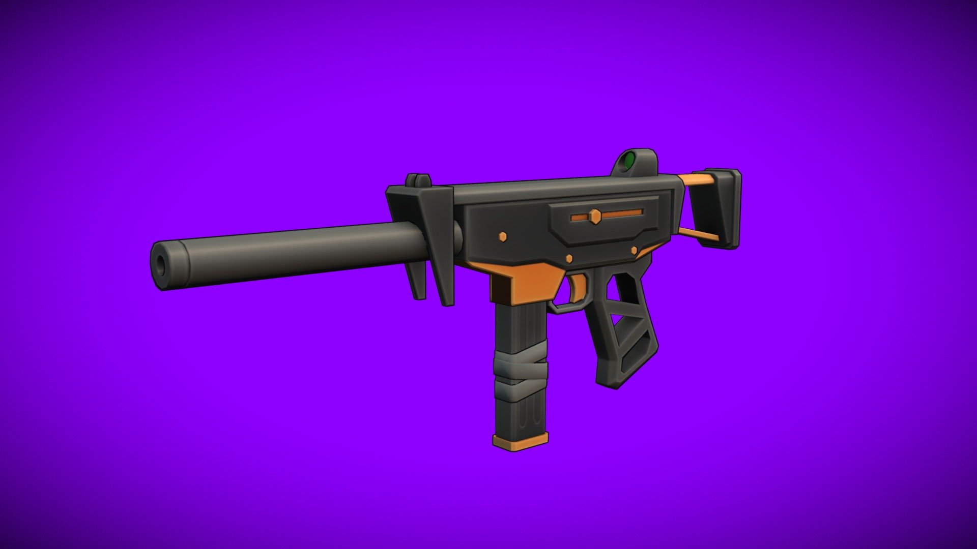 Stylized SMG - 3D model by Piia.Kemppainen [b0f39bb] - Sketchfab