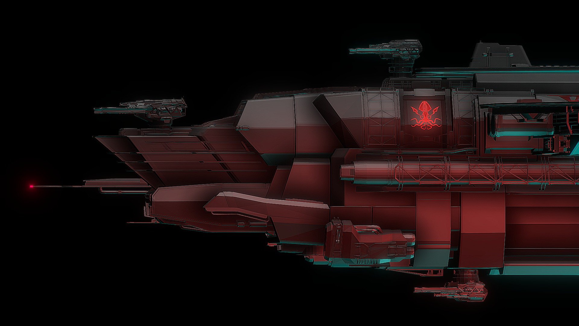 Spaceship Drake Kraken - 3D model by momsboxtv [b0f416b] - Sketchfab