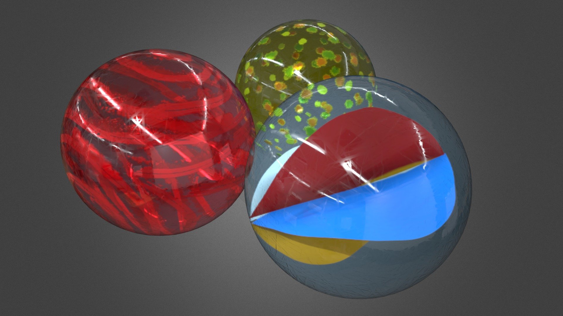 Glass Marbles / Glas Murmel Klicker - 3D model by Kafu Design ...