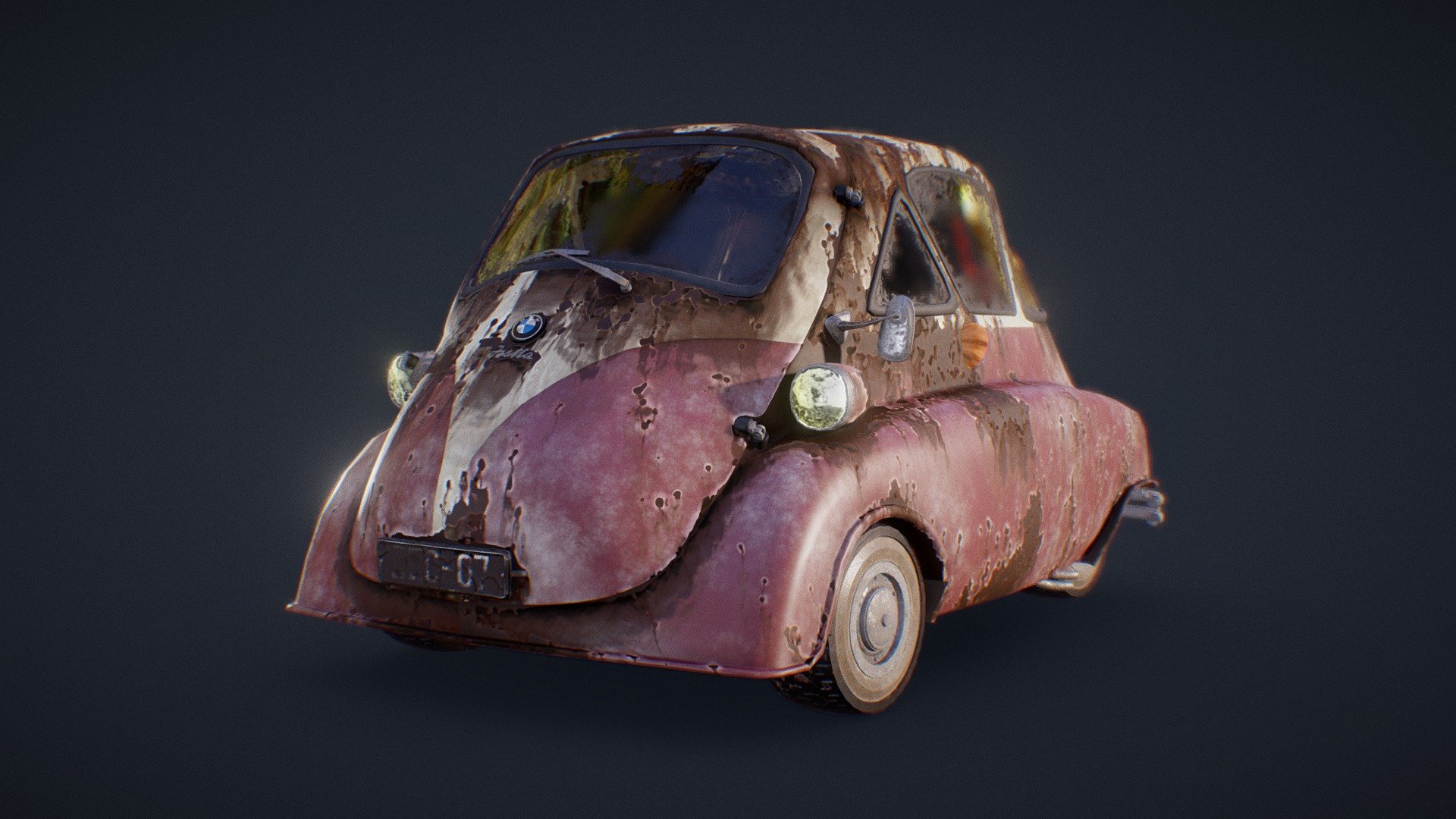 Old rusty BMW Isetta - Download Free 3D model by bovee.senne [b0f560a ...