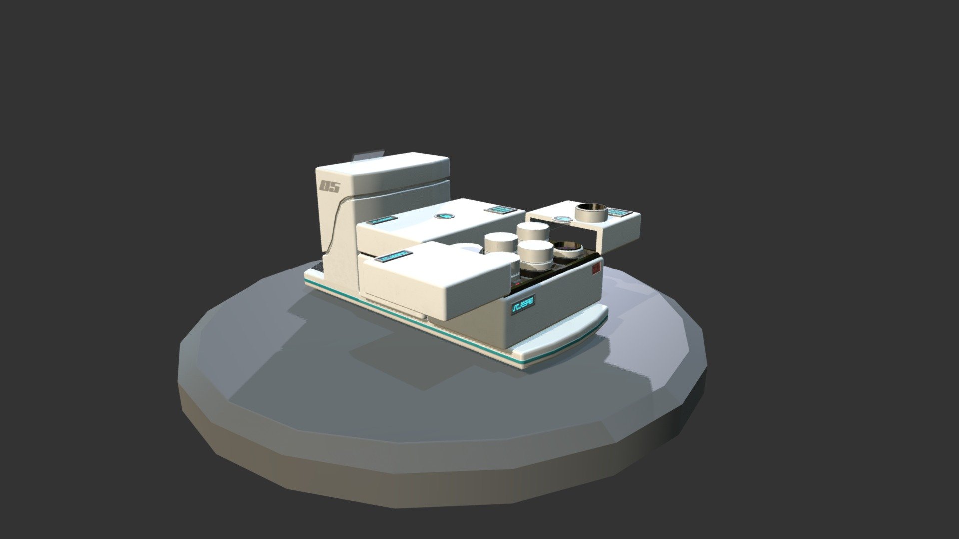 Sci-Fi Scene (Chest, Canister & Trolley) - 3D model by Mitch Gordon ...