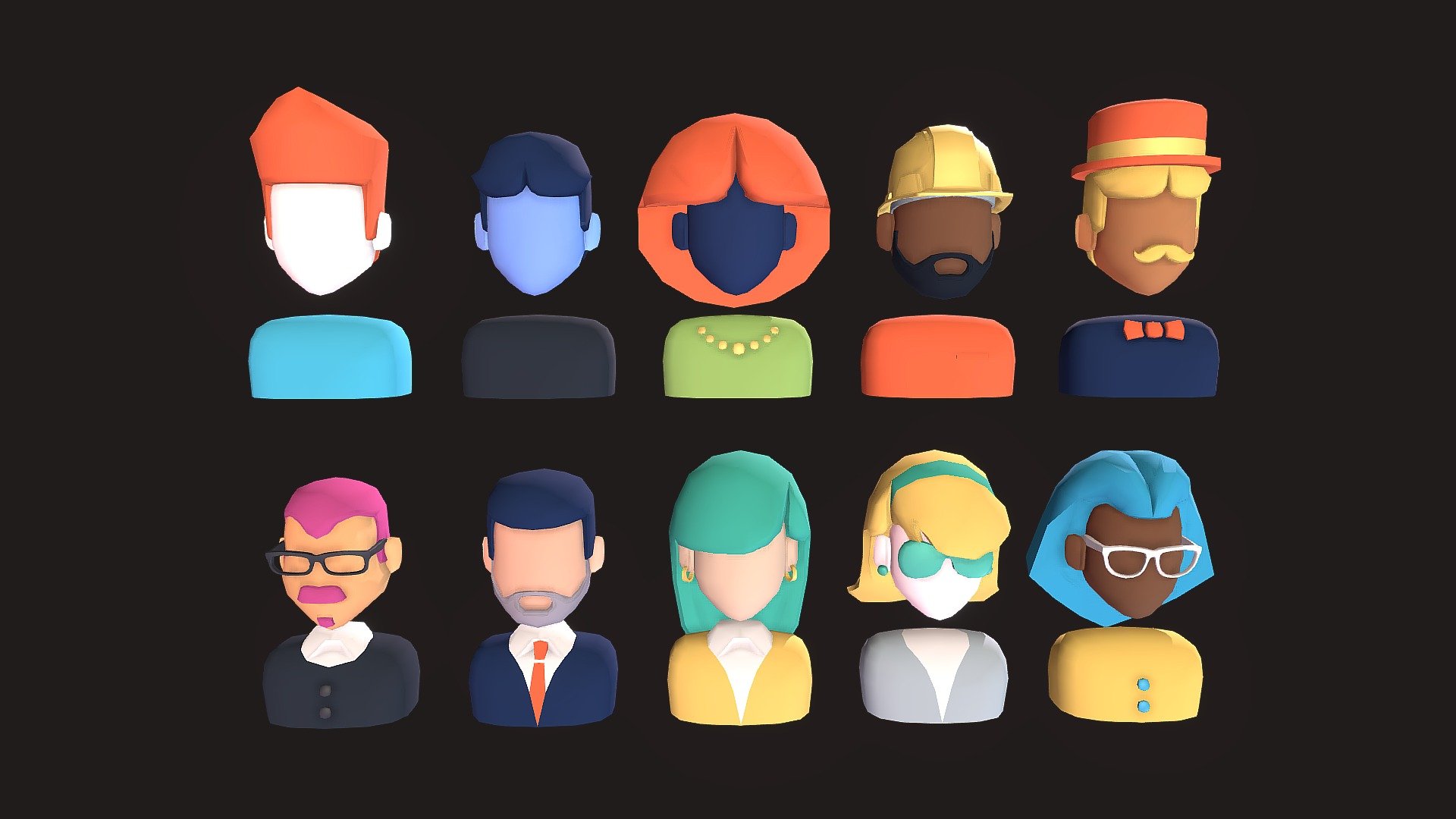 Avatar Icons - 3D model by Paul Merrell (@paulmerrell) [b0f61db ...