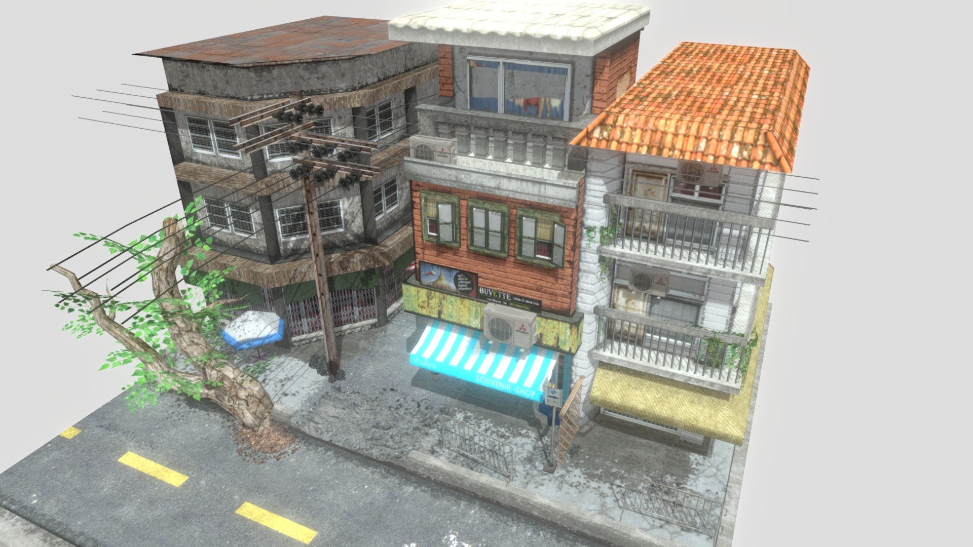 1DAE01 Boddaert Dylan City Scene - Bangkok - Download Free 3D model by ...