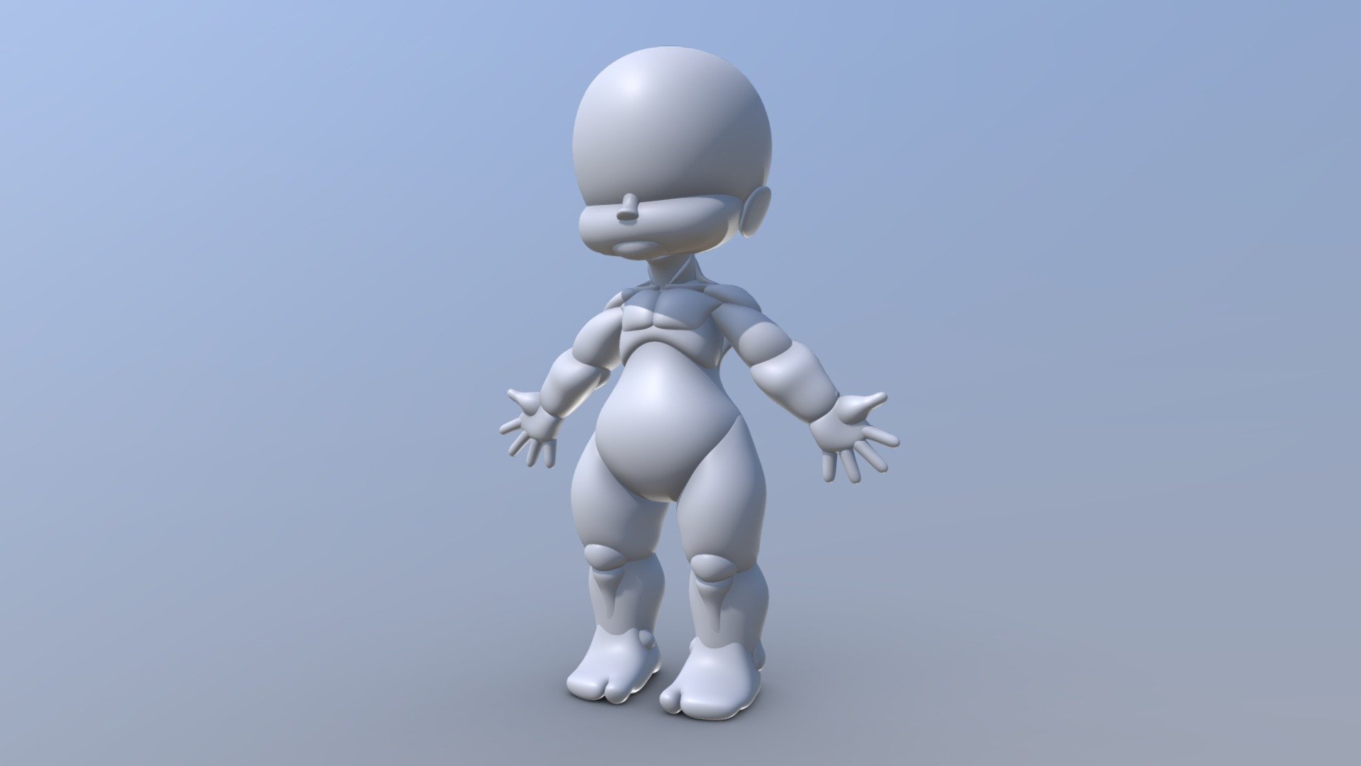 Chibi Blockout - 3D model by nathanielmoore [b0f9975] - Sketchfab