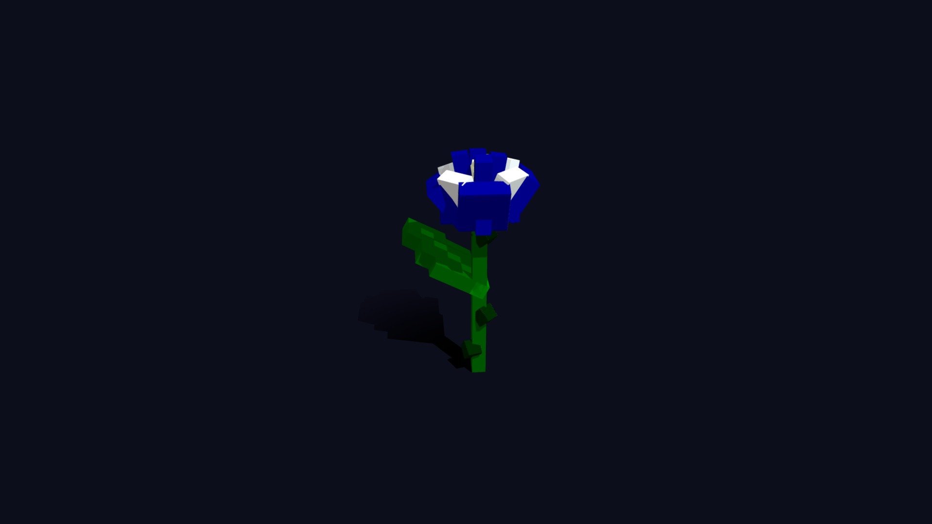 Blue Rose Flower - 3D Voxel Model - 3D model by MrMGames [b0fa19b ...