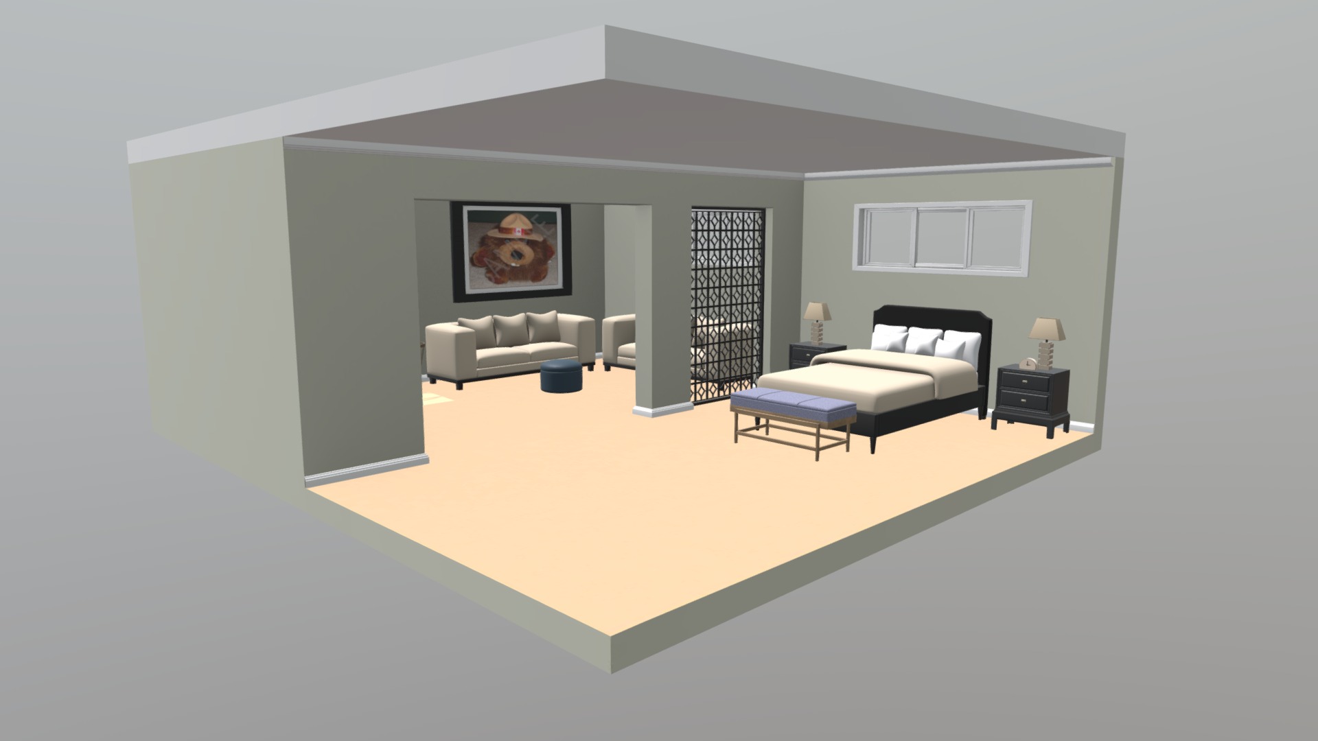 Master Bedroom Scene Pack - Buy Royalty Free 3D model by Pickle55100 ...