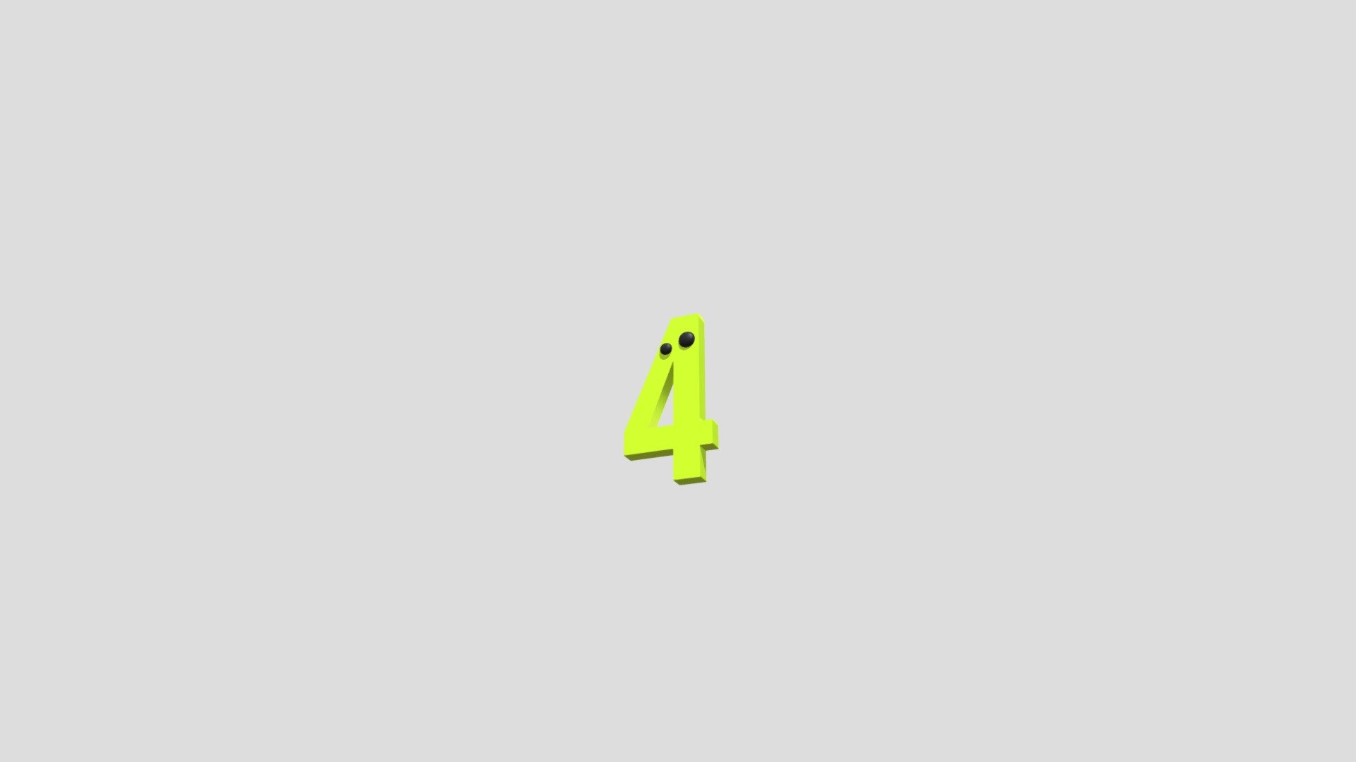 Number Four Character - Download Free 3D model by RFlames Productions ...
