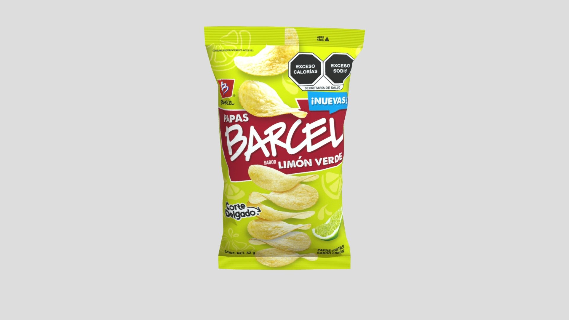 Papas Barcel Limon 42g 3d Model By Xiumtz [b0fbadb] Sketchfab
