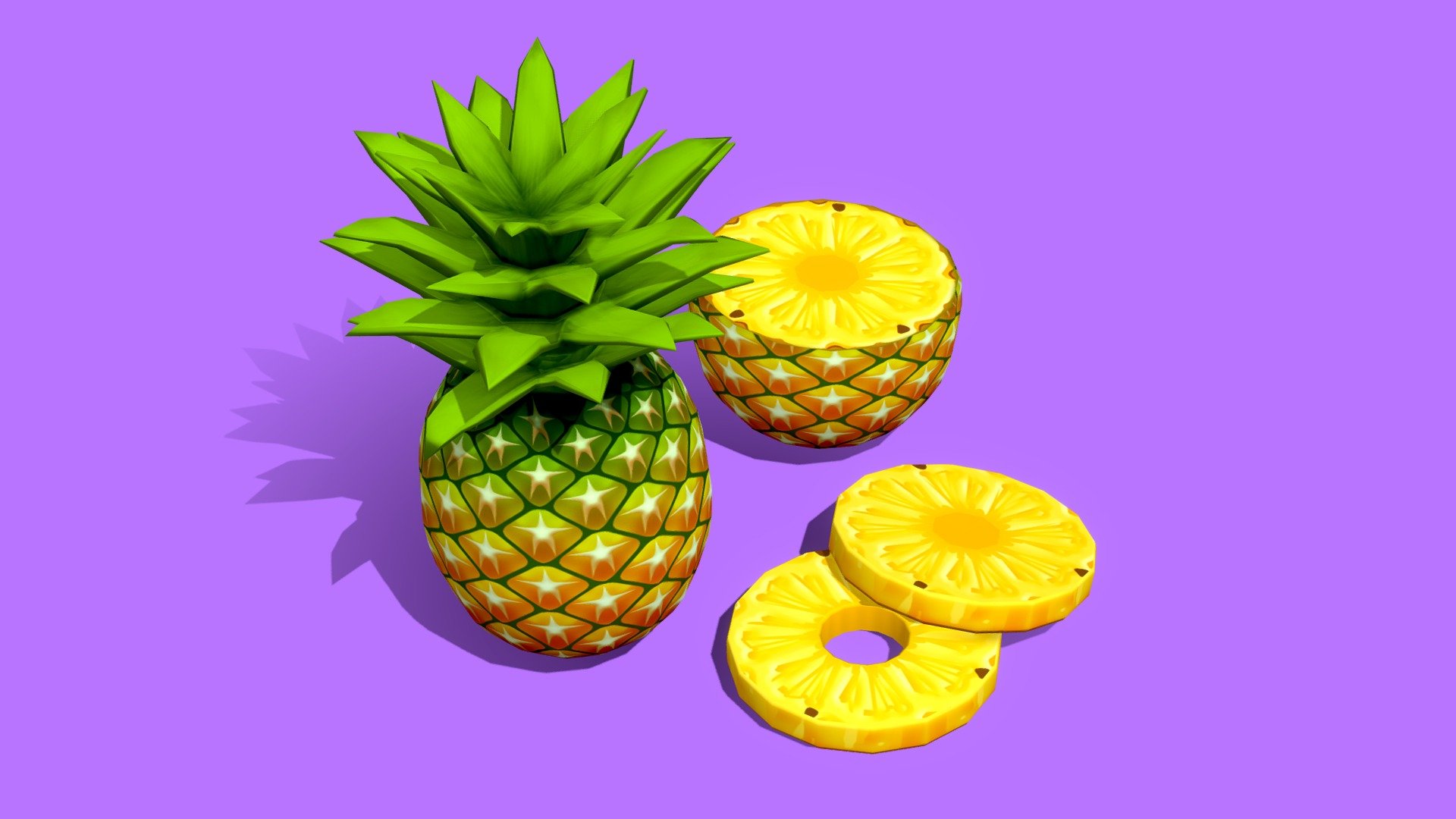Pineapple - Buy Royalty Free 3D model by Megan Alcock (@citystreetlight ...