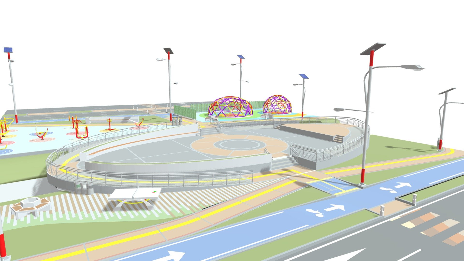 Plaza Camilo Daza - 3D model by fabriciogomez1023 [b102d8f] - Sketchfab