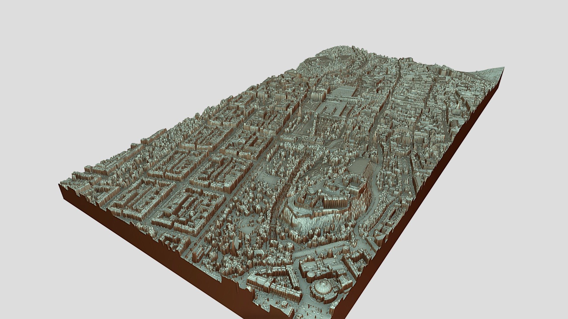 Edinburgh Castle and Carlton Hill - Buy Royalty Free 3D model by GeoLan ...