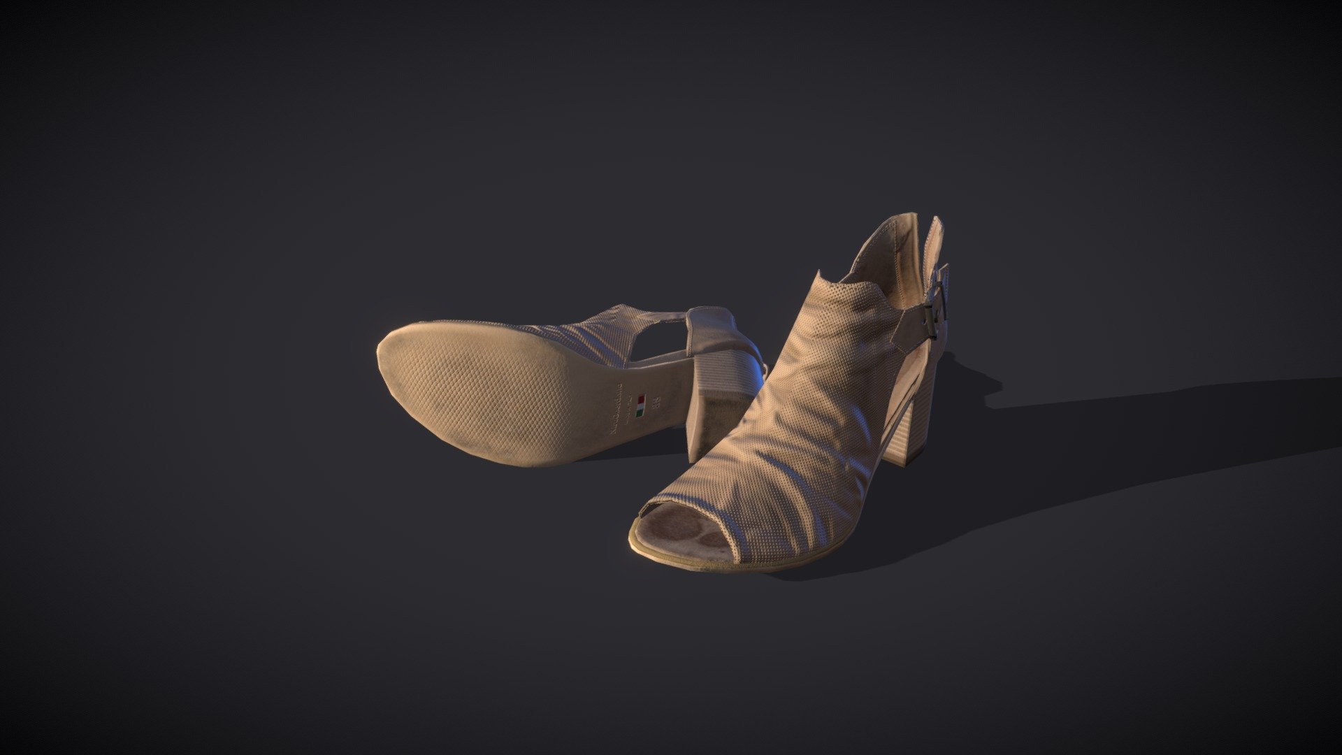 Chunky heels shoes [Props] - 3D model by Ledifen [b104318] - Sketchfab